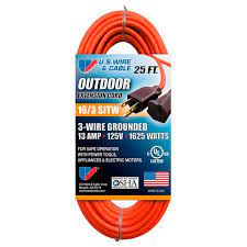 US Wire 60025 16/3 X 25′ Indoor / Outdoor Extension Cord – mbcproducts
